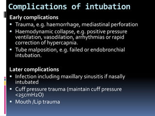 Endotracheal intubation | PPT