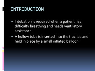 Endotracheal intubation | PPT