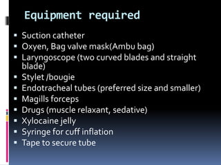 Endotracheal intubation | PPT