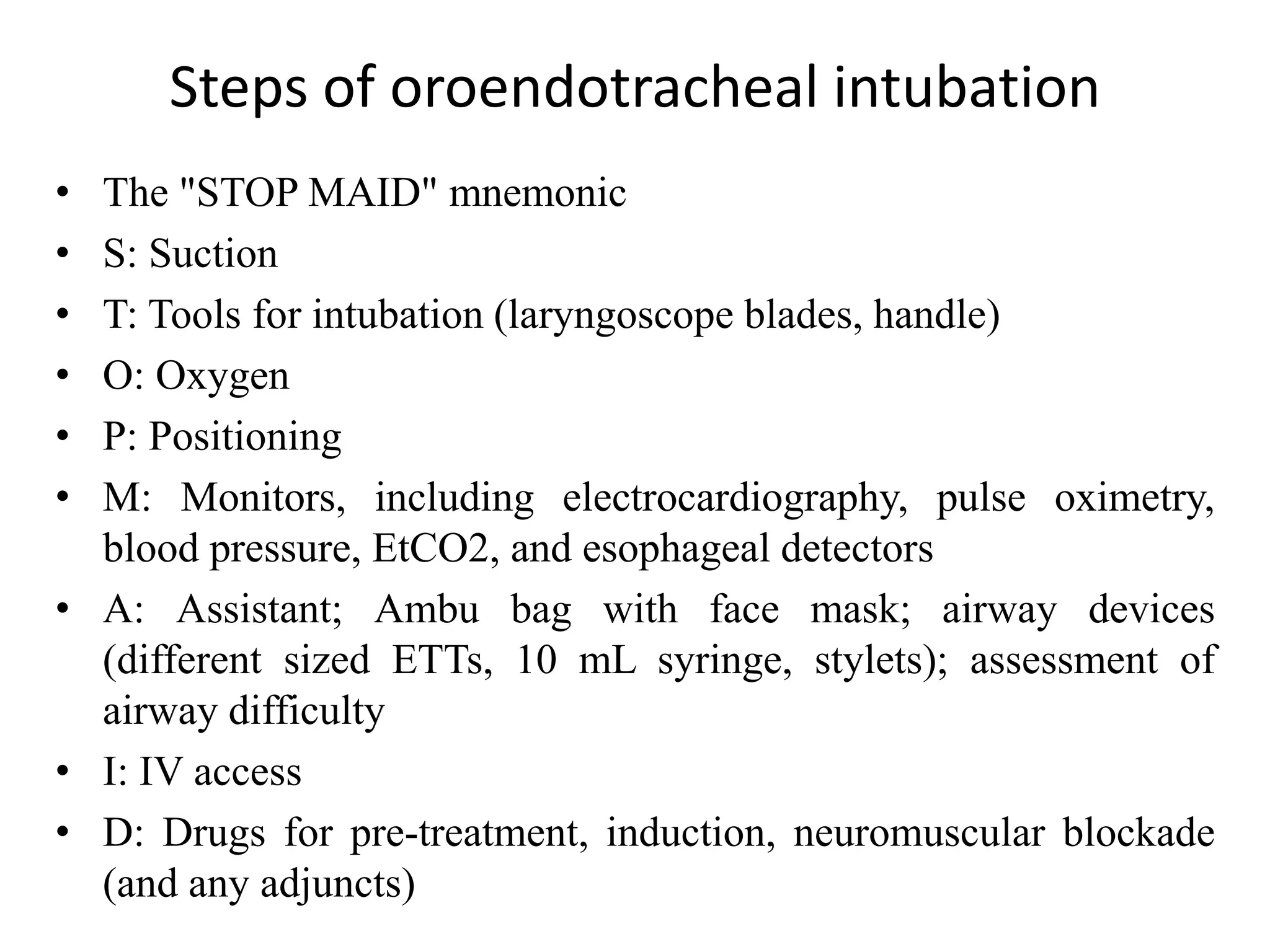Endotracheal intubation | PPTX | Ear, Nose and Throat Conditions ...