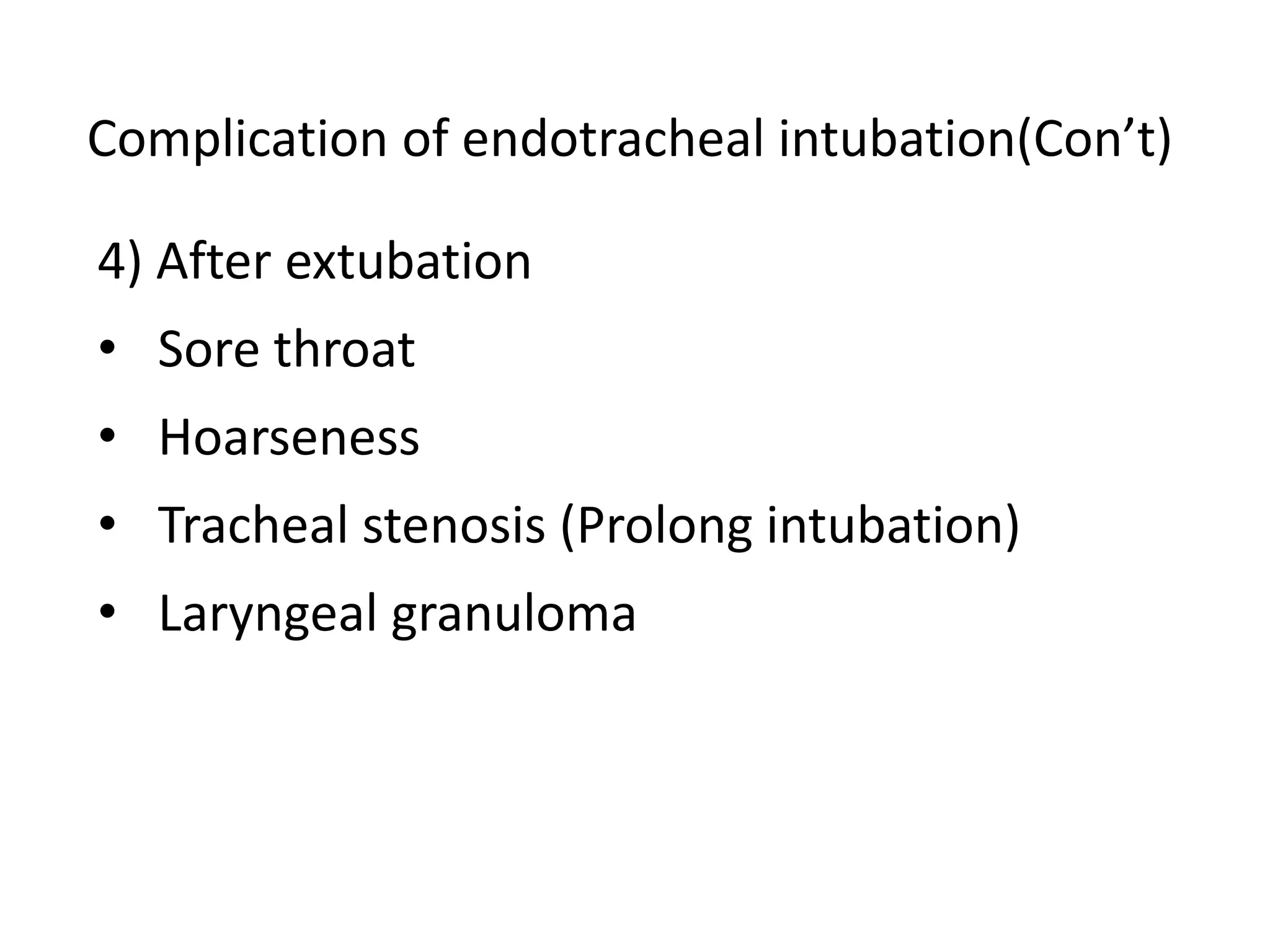 Endotracheal intubation | PPTX | Ear, Nose and Throat Conditions ...