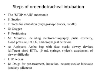 Endotracheal intubation | PPTX | Ear, Nose and Throat Conditions ...