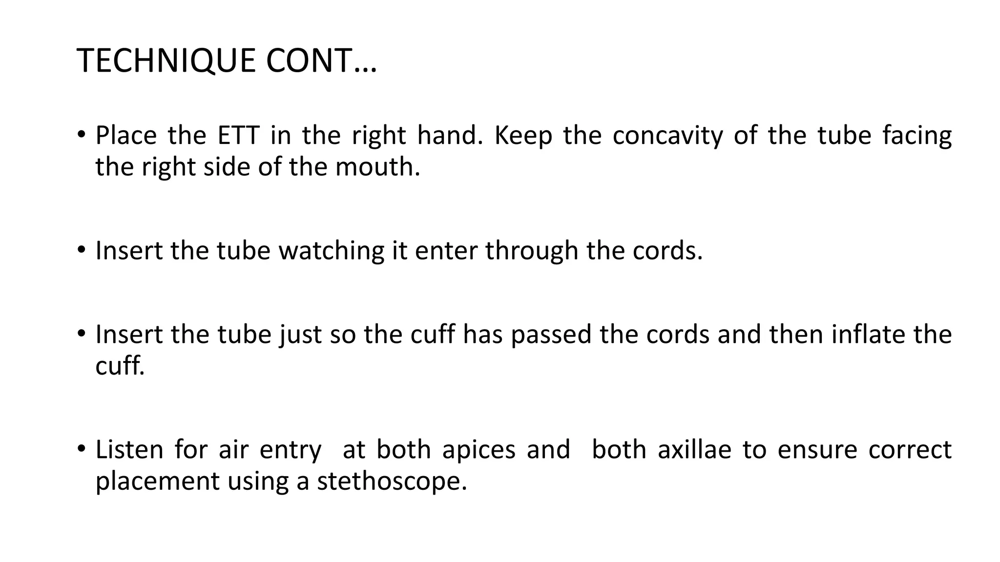 Endotracheal intubation | PPTX