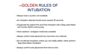 Endotracheal intubation | PPTX