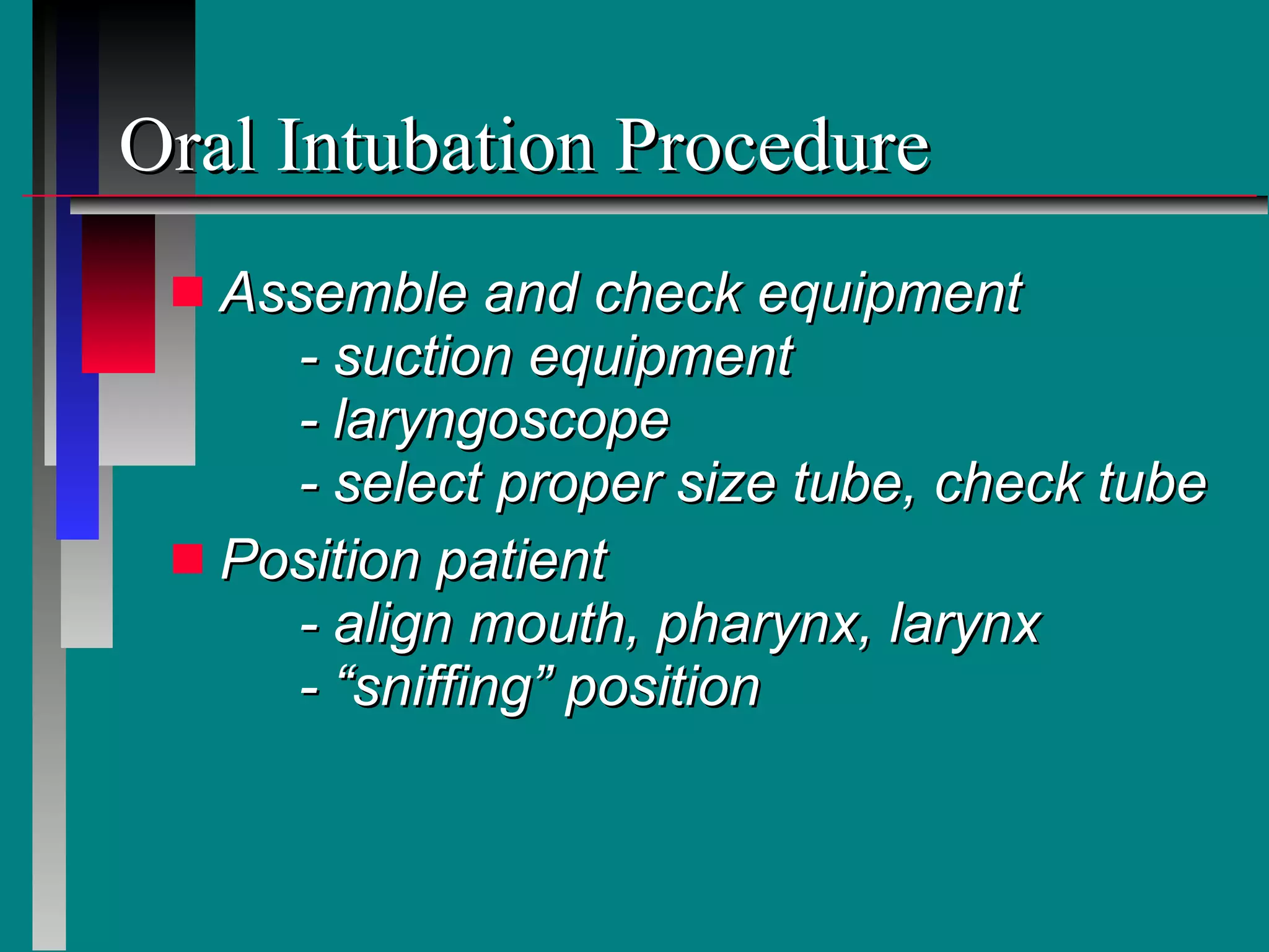 Endotracheal intubation extubation | PPT
