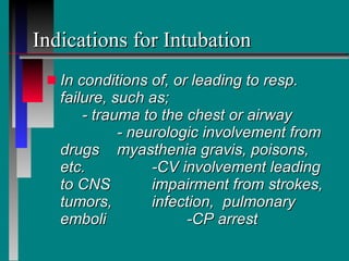 Endotracheal intubation extubation | PPT