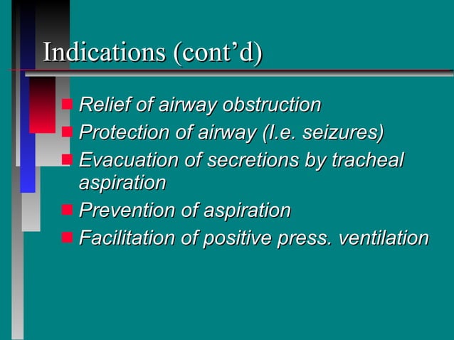 Endotracheal intubation extubation | PPT | Ear, Nose and Throat Conditions | Diseases and Conditions