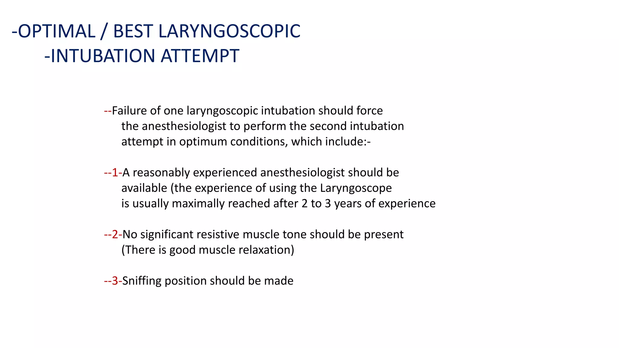 Endotracheal intubation and laryngoscopy part 2 | PPTX