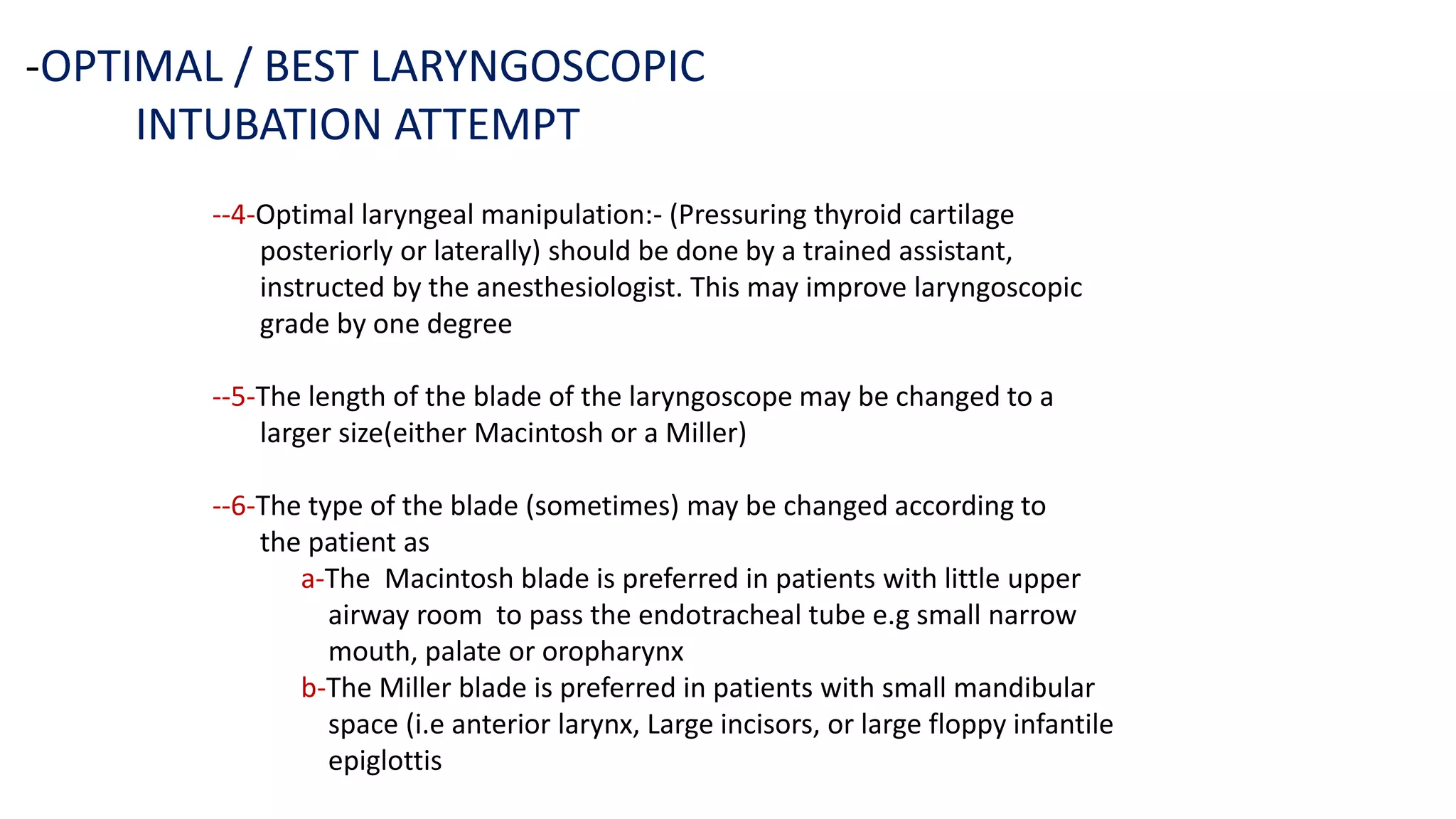 Endotracheal intubation and laryngoscopy part 2 | PPTX