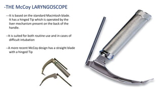 Endotracheal intubation and laryngoscopy part 2 | PPTX