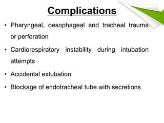 Endotracheal intubation nursing procedure | PPTX