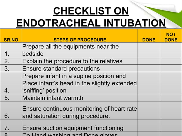 Endotracheal intubation nursing procedure | PPT
