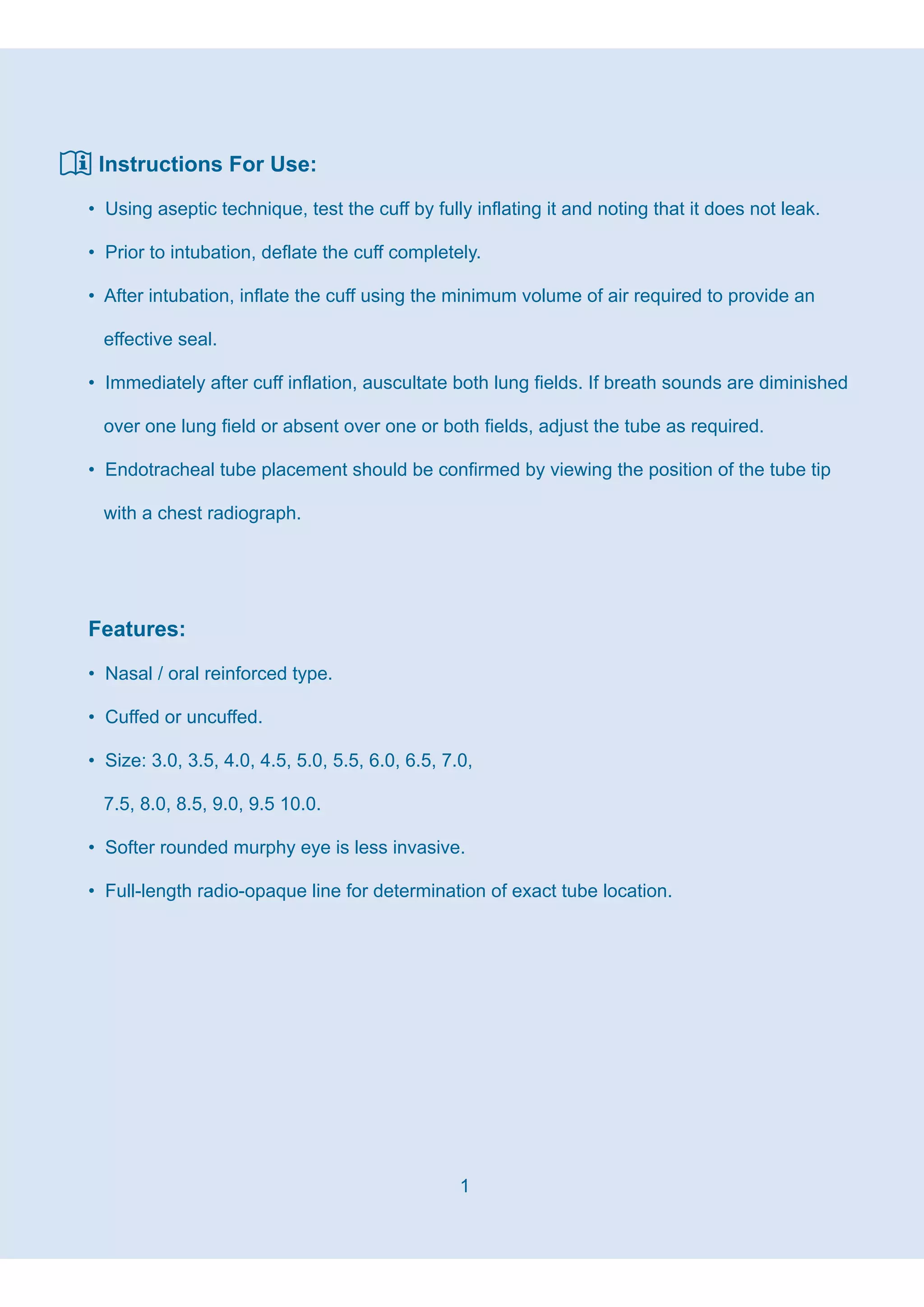 Endotracheal tube | PDF