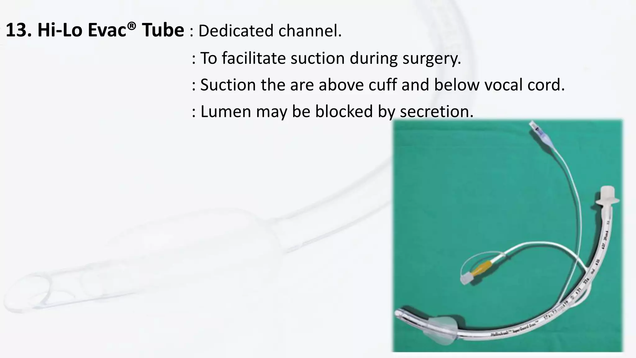 Endotracheal tube | PPTX