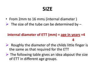 Endotracheal tubes | PPT