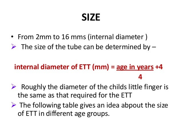 Endotracheal tubes