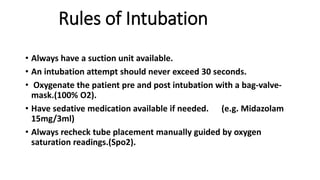 endotrachial intubation.pptx | Lung and Respiratory Health | Diseases ...