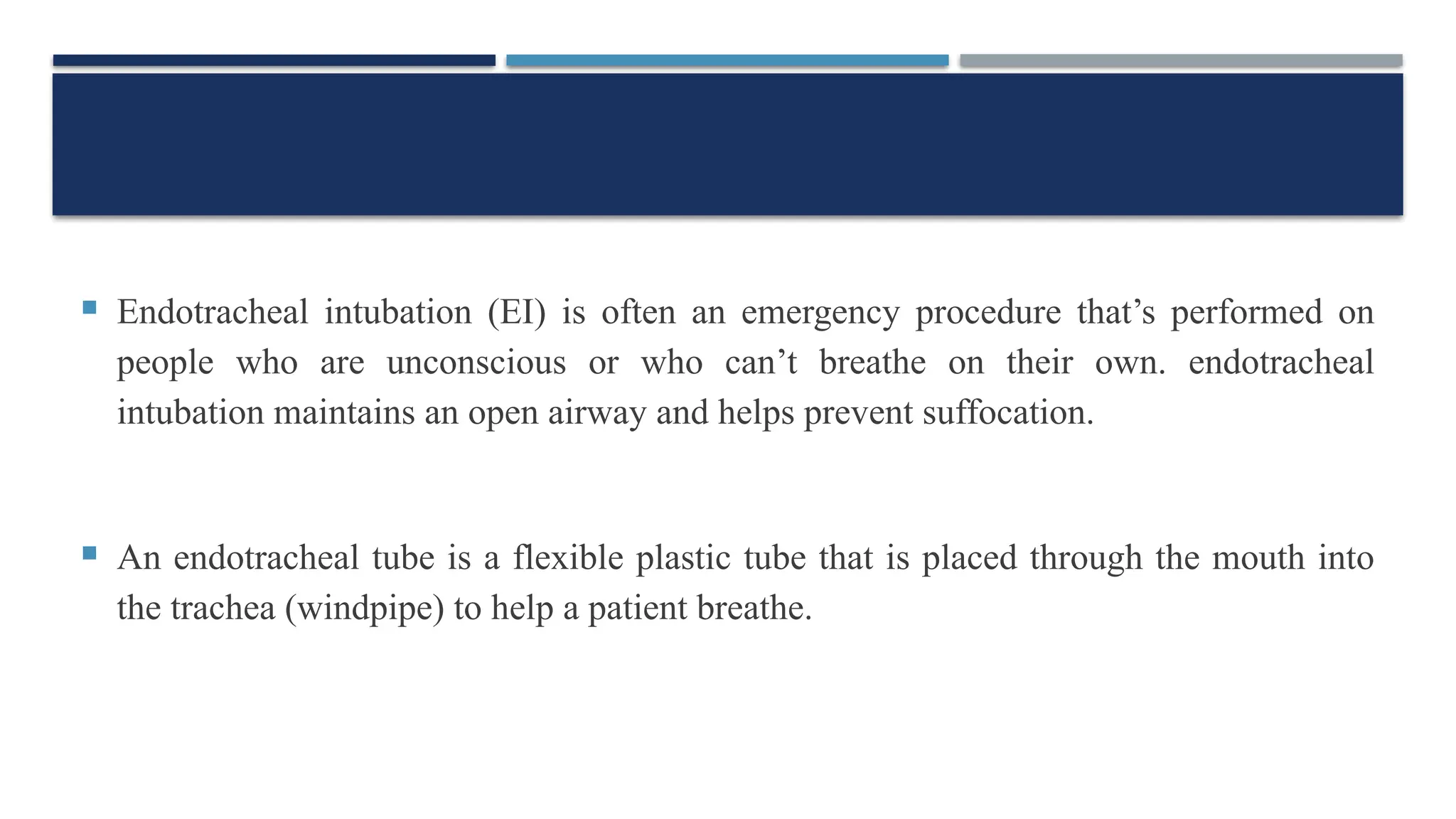 Endotrcheal intubation for nurse basic intubation | PPTX