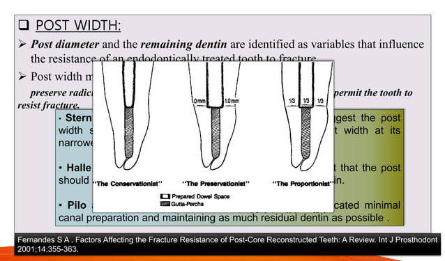 Rehabilitation of endodontically treated teeth : Post & Core | PPTX ...