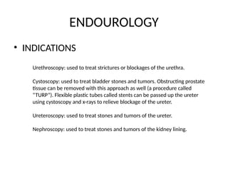 Endourology: a specific specialty area in urology | PPTX