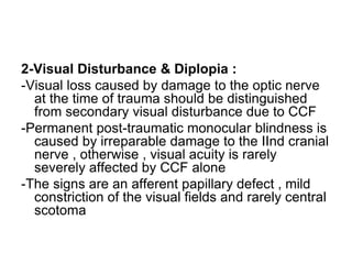 Endovascular management of carotid cavernous fistula | PPT