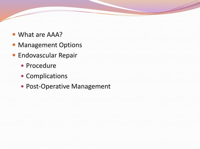 EVAR - Nicola Tanner | PPTX