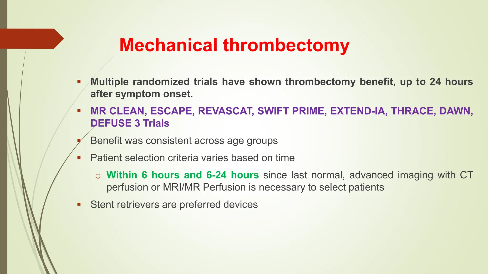 Endovascular therapy Neuro intervention (MT) in AIS Dr Ganesh.pptx