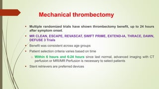 Endovascular therapy Neuro intervention (MT) in AIS Dr Ganesh.pptx