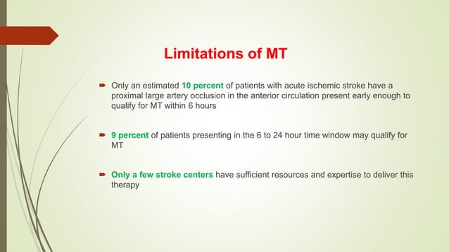 Endovascular therapy Neuro intervention (MT) in AIS Dr Ganesh.pptx ...