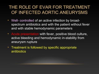 Endo vascular treatment of infected aa as is surgıcal draınage and ...