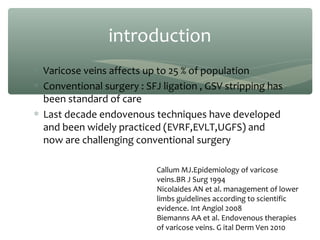 Endovenous evidence talk | PPT