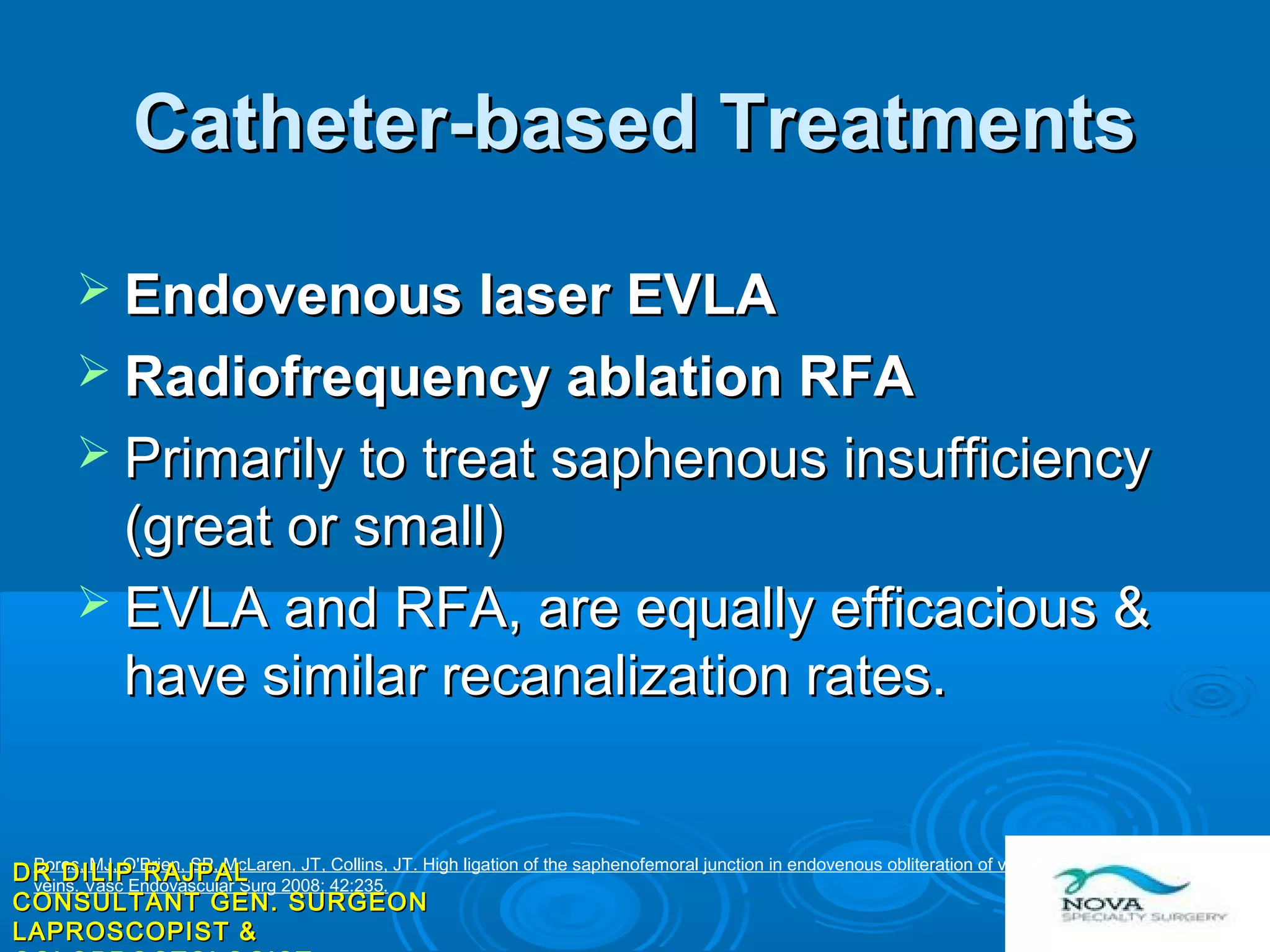 Endovenous laser ablation | PPT