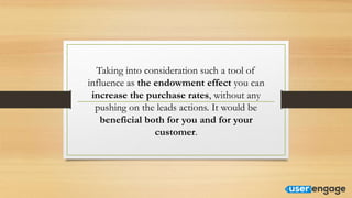 Endowment effect in inbound marketing | PPT