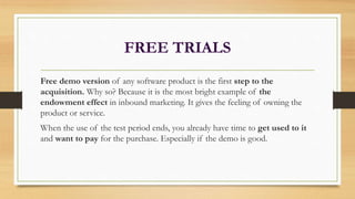 Endowment effect in inbound marketing | PPT