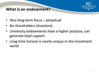 Endowment investing (sept 2020) | PPT | Stocks and Bonds | Personal ...