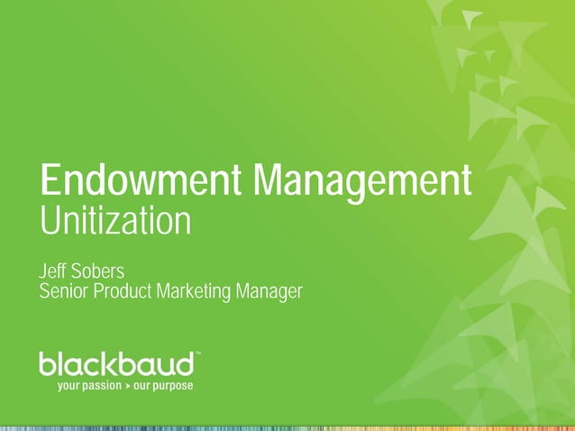 Endowment Management: Unitization | PDF