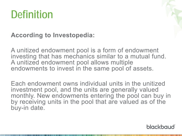 Endowment Management: Unitization | PDF