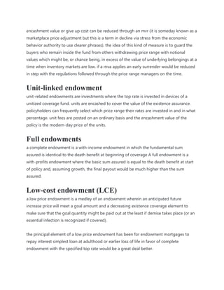 Endowment policy | PDF | Life Insurance | Insurance