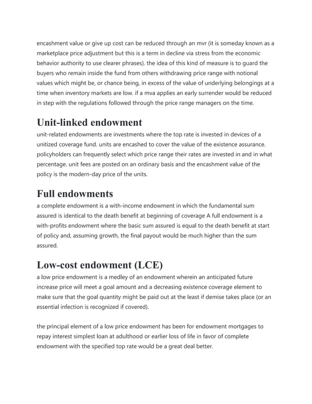 Endowment policy | PDF | Life Insurance | Insurance