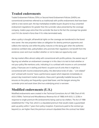 Endowment policy | PDF | Life Insurance | Insurance