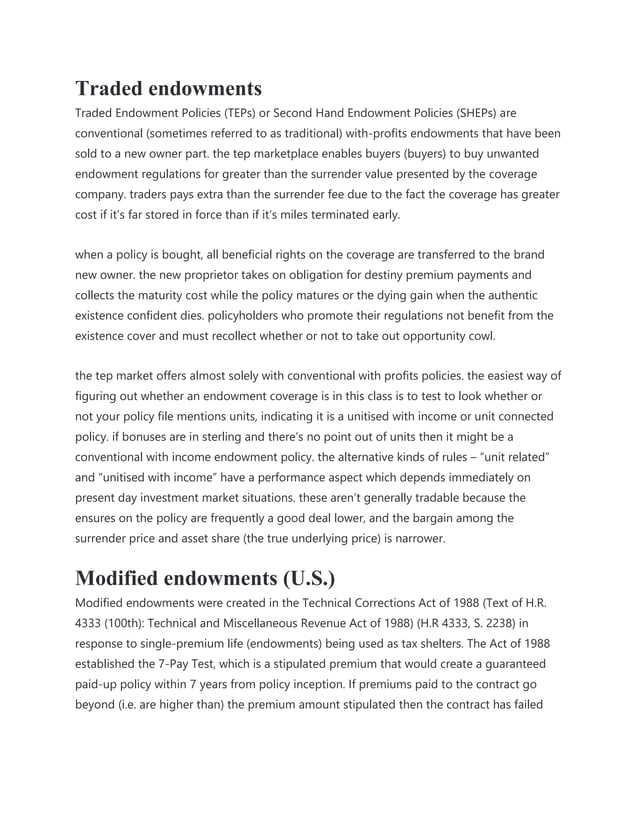 Endowment policy | PDF | Life Insurance | Insurance