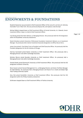 Endowments & Foundations 2011 | PDF