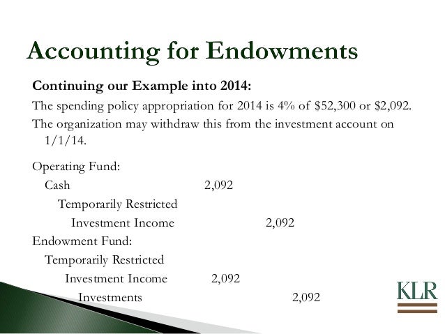 Nonprofit Accounting & Reporting for Endowments