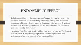Endownment effect | PPTX