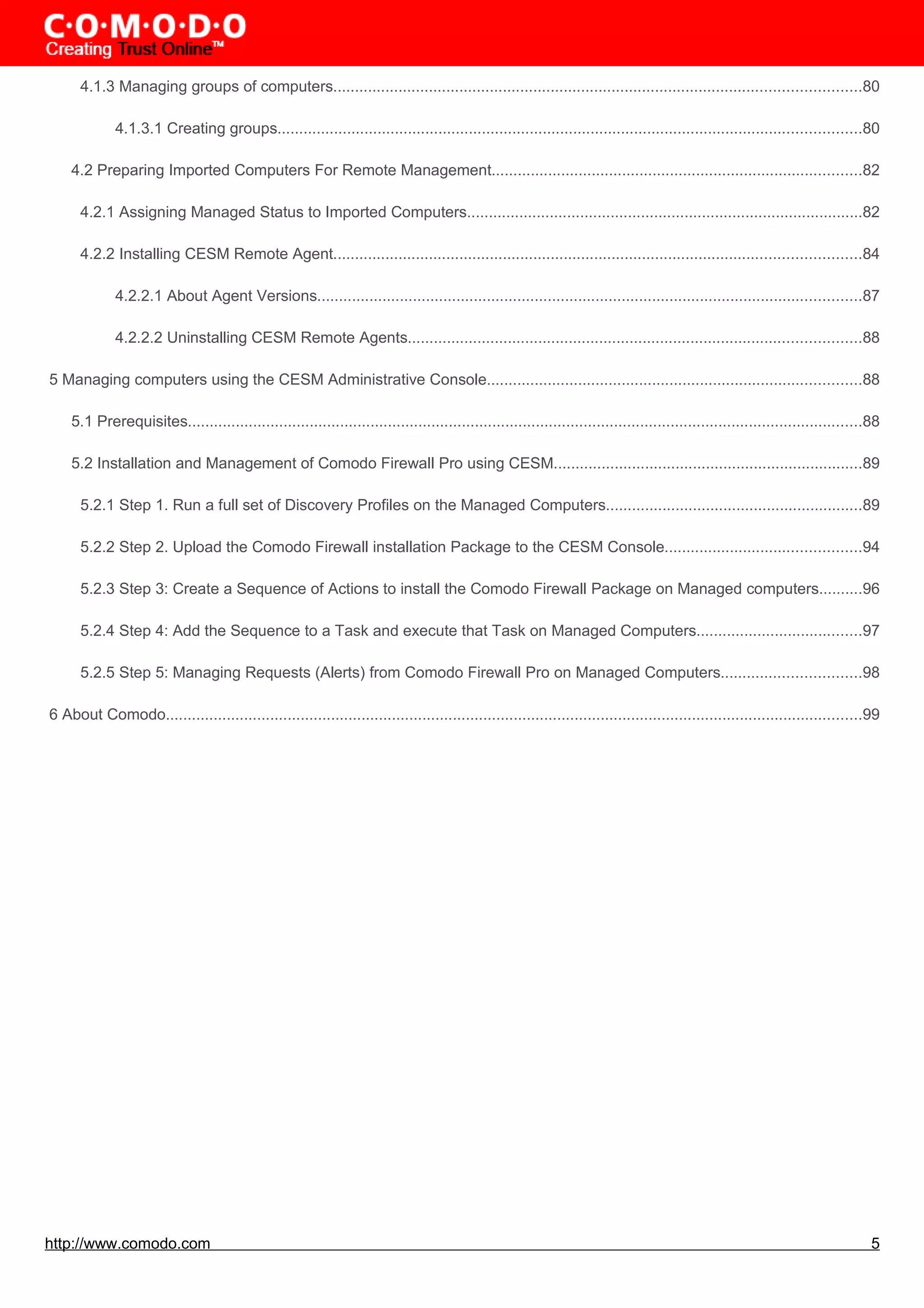 Endpoint Protection (Security) Manager Guide From Comodo | PDF