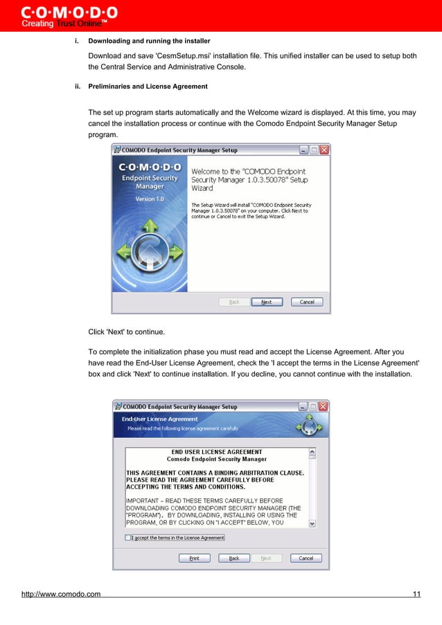 Endpoint Protection (Security) Manager Guide From Comodo | PDF