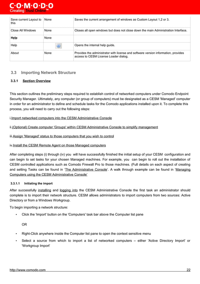 Endpoint Protection (Security) Manager Guide From Comodo | PDF