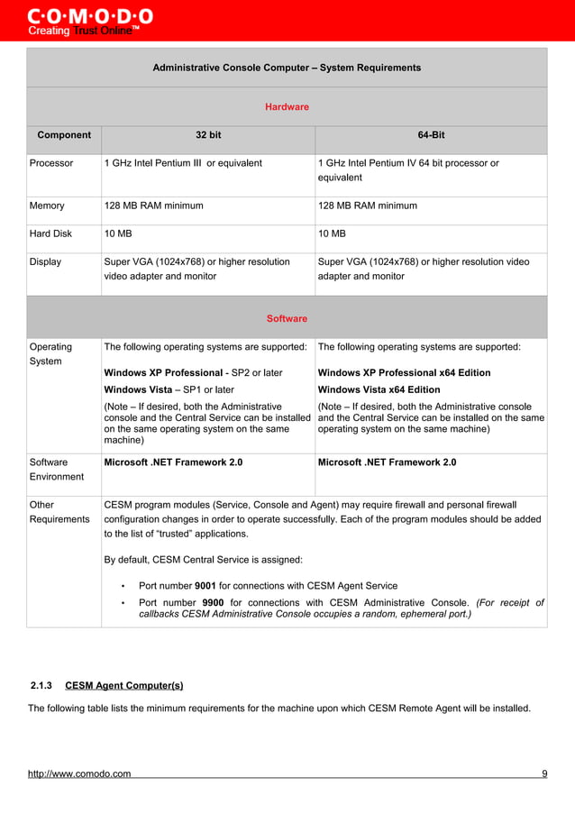 Endpoint Protection (Security) Manager Guide From Comodo | PDF