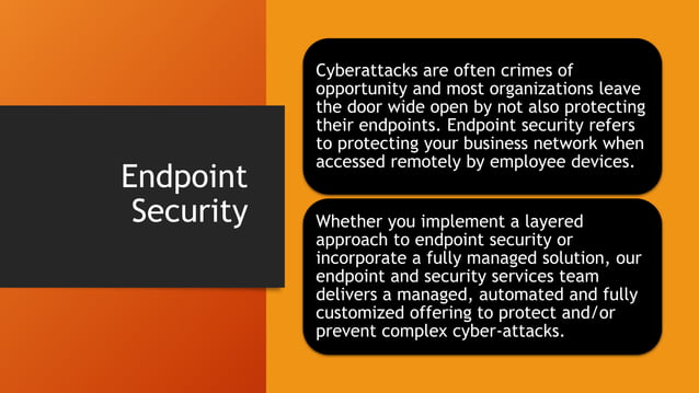 Endpoint Security Solutions | PPTX | Information and Network Security | Computing