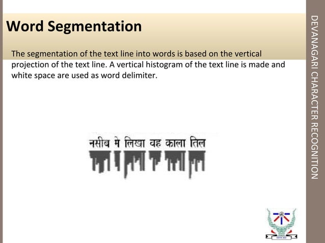 Devanagari Character Recognition | PPT